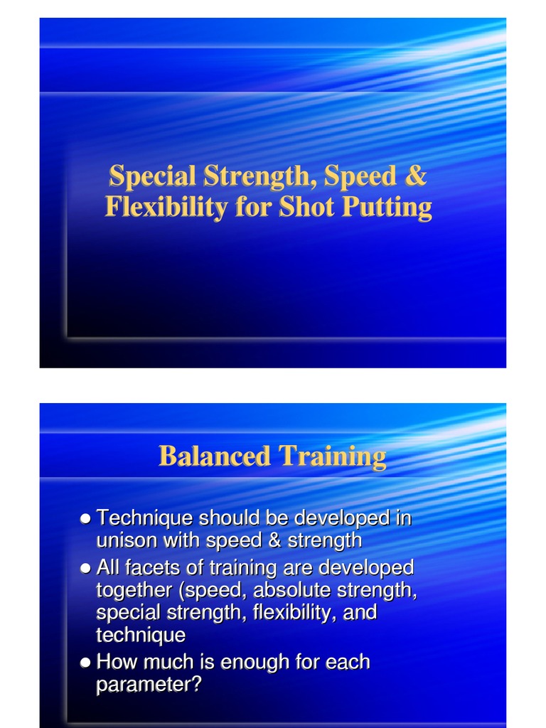 HP Shot Put Training | PDF | Weight Training | Strength Training