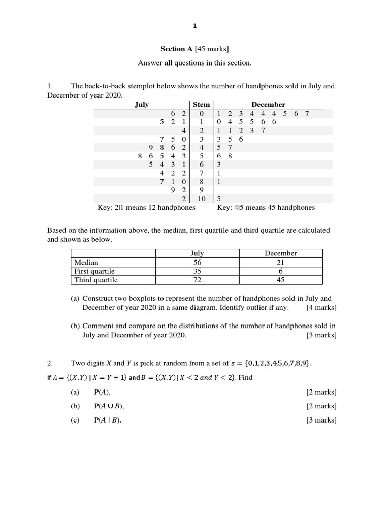 Pahang Trial Mathematics M P2 2021 | PDF | Applied Mathematics | Statistical Inference