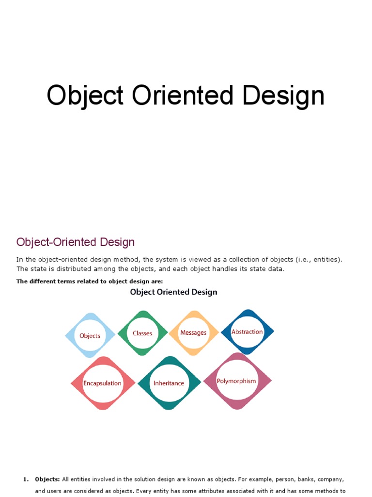 Understanding Object-Oriented Design | PDF | Object Oriented ...
