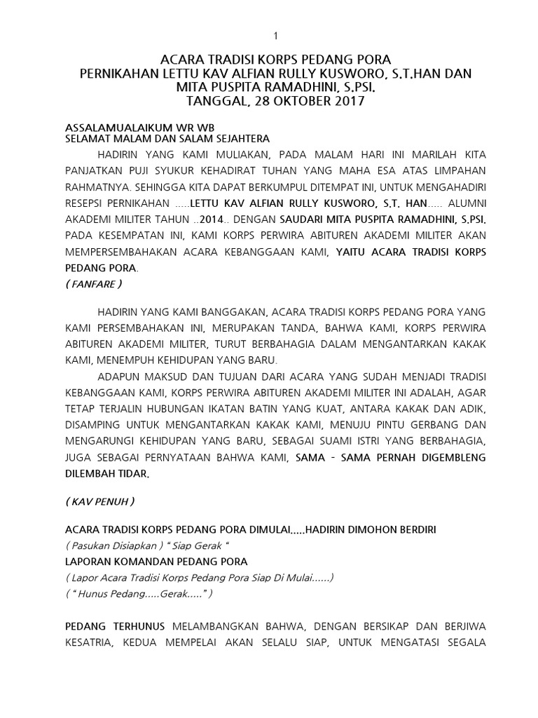 Narasi Pedang Pora | PDF