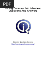 PIPING FOREMAN Roles and Responsibilities | PDF