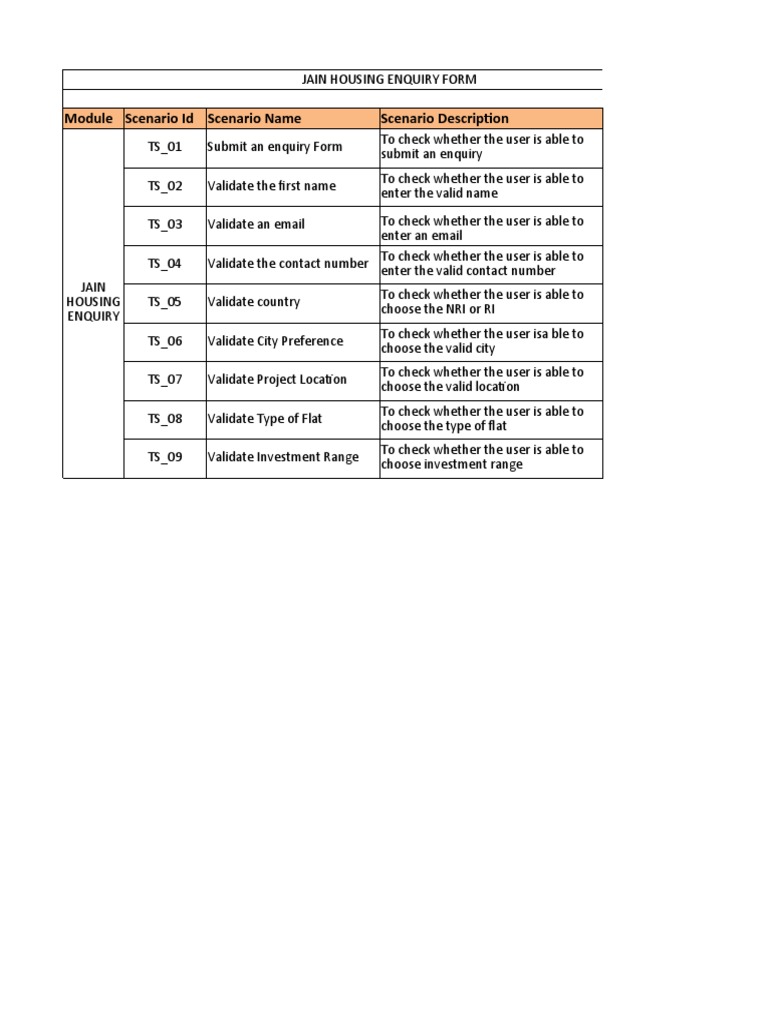 Home Construction Enquiry Form | PDF | Button (Computing) | Information ...