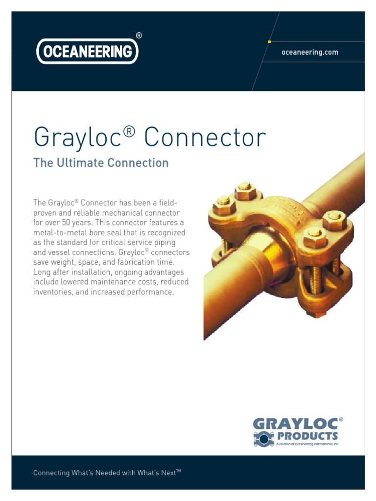 Grayloc Connector: The Ultimate Connection | PDF | Pipe (Fluid ...