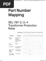 SEL-2414 Transformer Monitor - Part Mapping | PDF