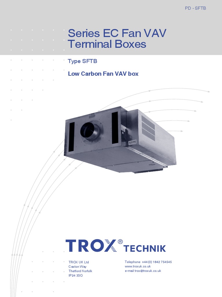 Series EC Fan VAV Terminal Boxes: Type SFTB | PDF | Duct (Flow) | Flow ...