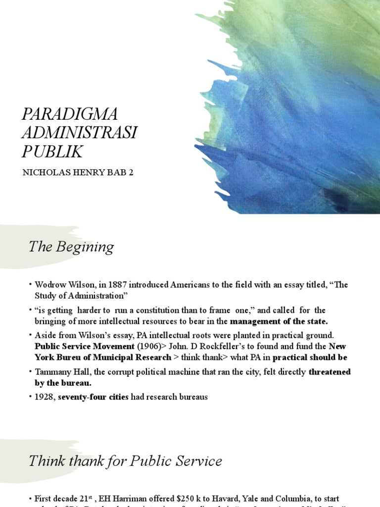 2 - Paradigm Public Administration | PDF | Public Administration ...
