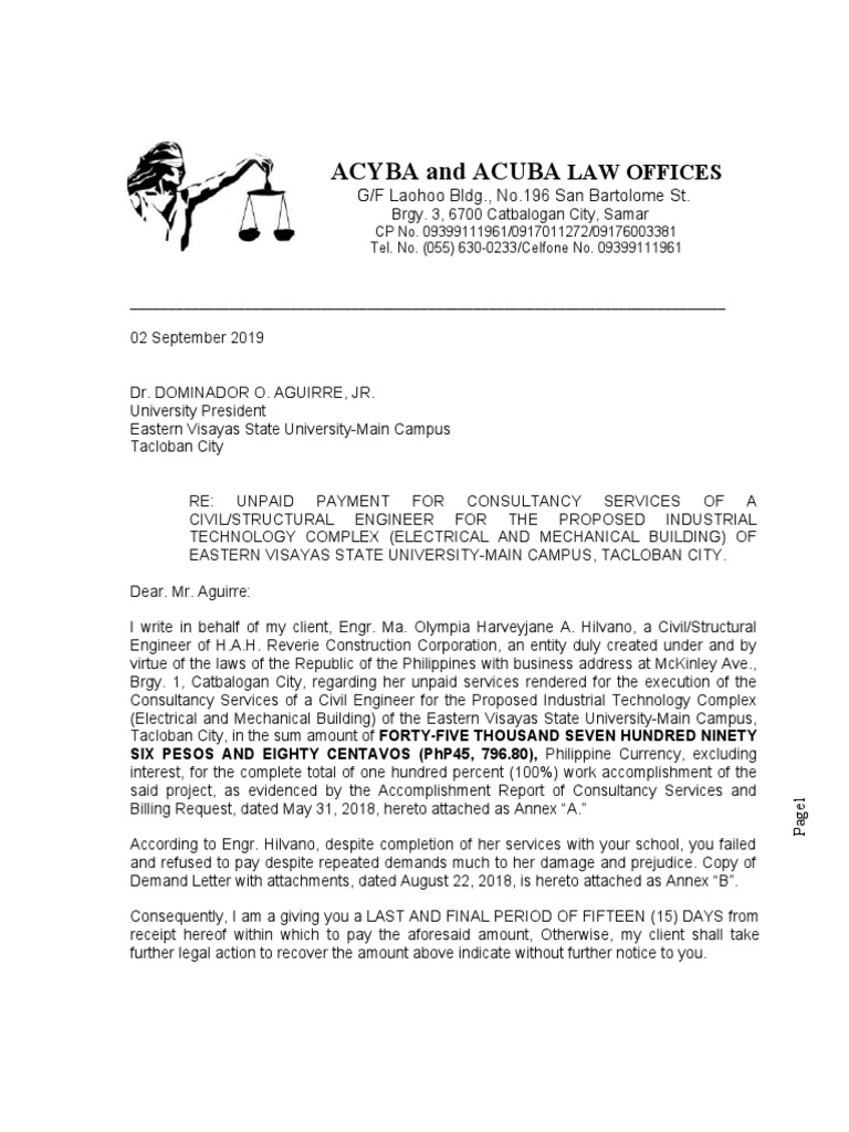 Legal Notice: Unpaid Services | PDF | Gravel | Interest