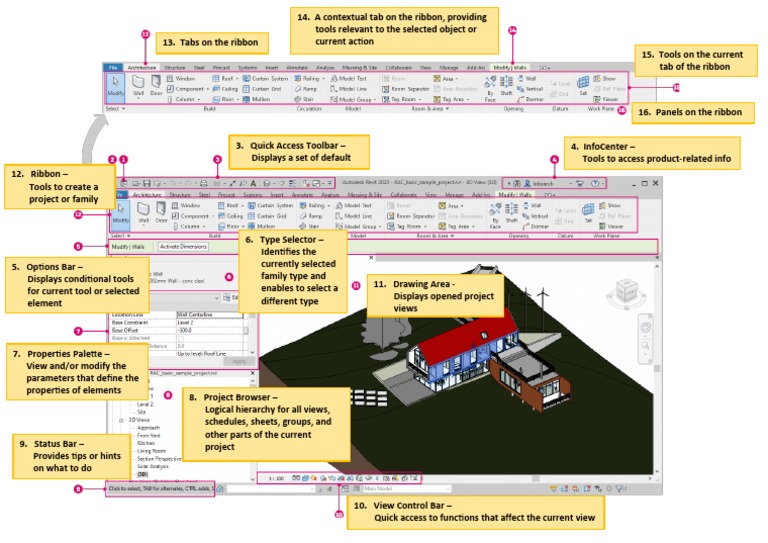 Revit 2022 Interface | PDF | Computer Programming | Computer Science