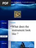 Parts and Functions of a Sextant | PDF