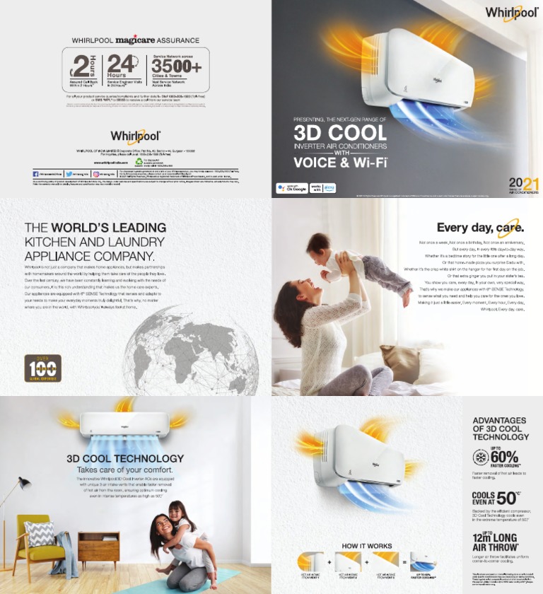 Whirlpool AC Brochure | PDF | Power Inverter | Energy Technology