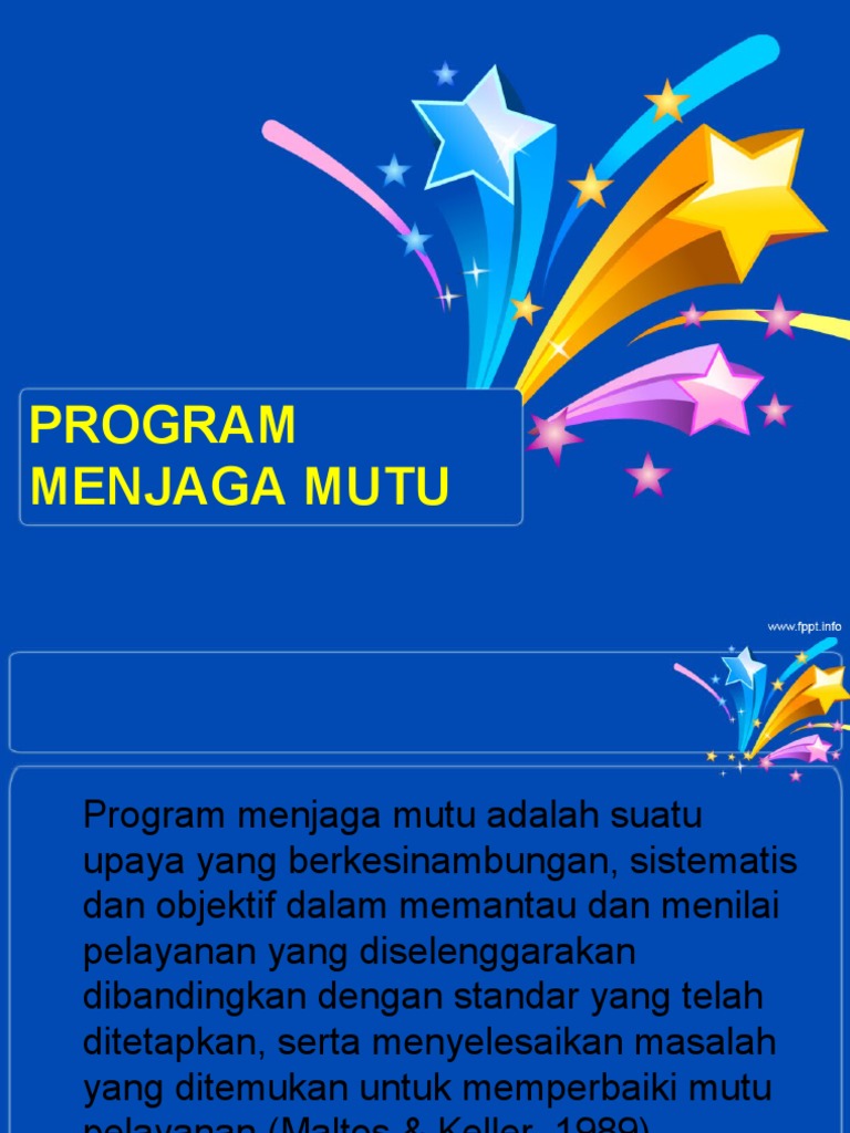 Program Menjaga Mutu | PDF | Sains & Matematika
