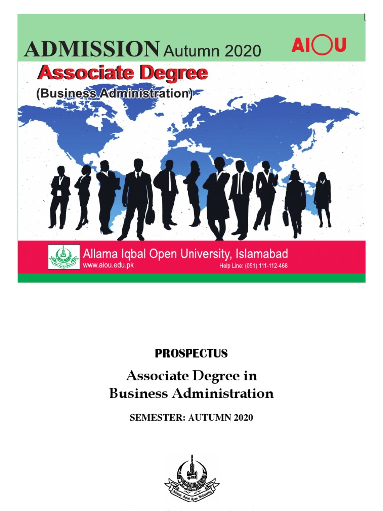 Associate Degree in Business Administration | Download Free PDF ...