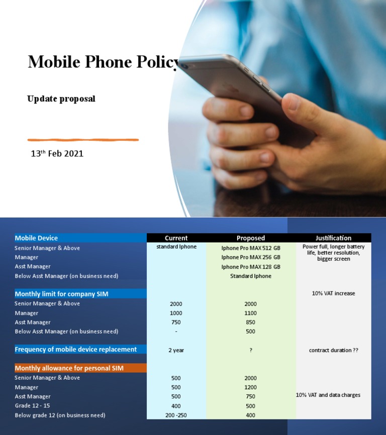 Mobile Phone Policy Update | PDF