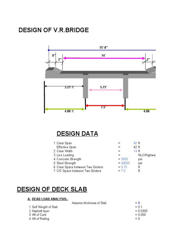 Design of V.R.Bridge | PDF | Bridge | Transport