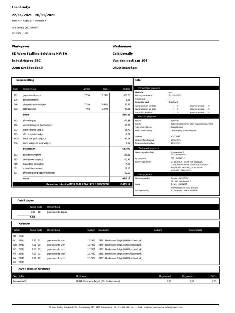 Loonbrief 2021 5301 47 432764 1738119 | PDF