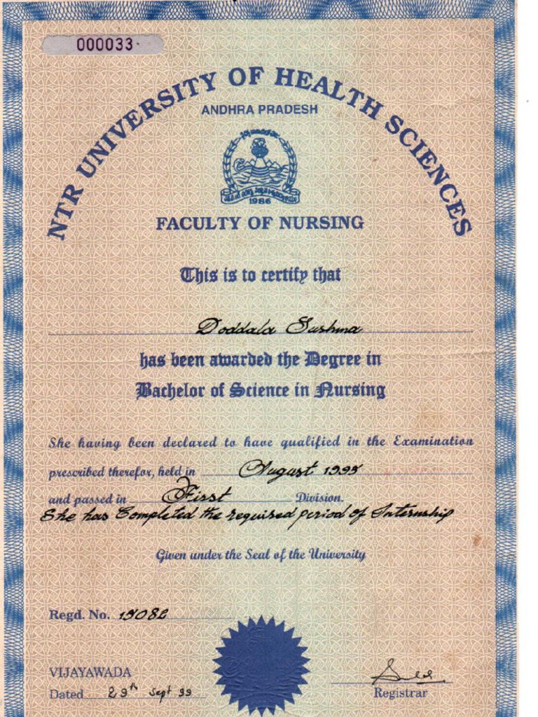 Sushma Certificate | PDF
