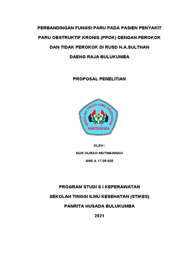Proposal PPOK | PDF
