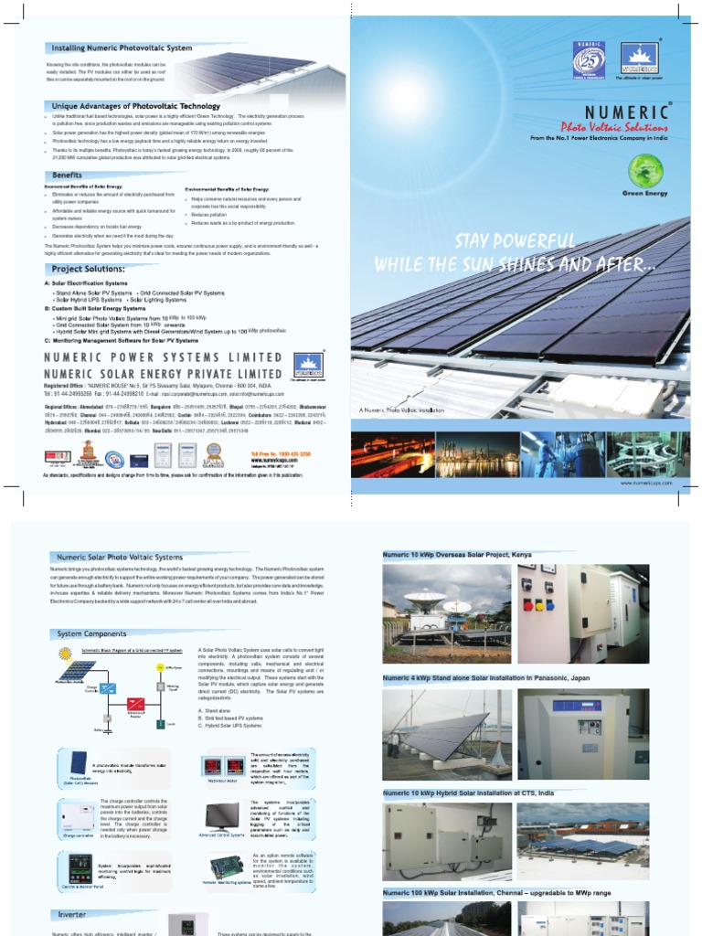 Photo Voltaic Solutions | PDF | Photovoltaic System | Solar Power