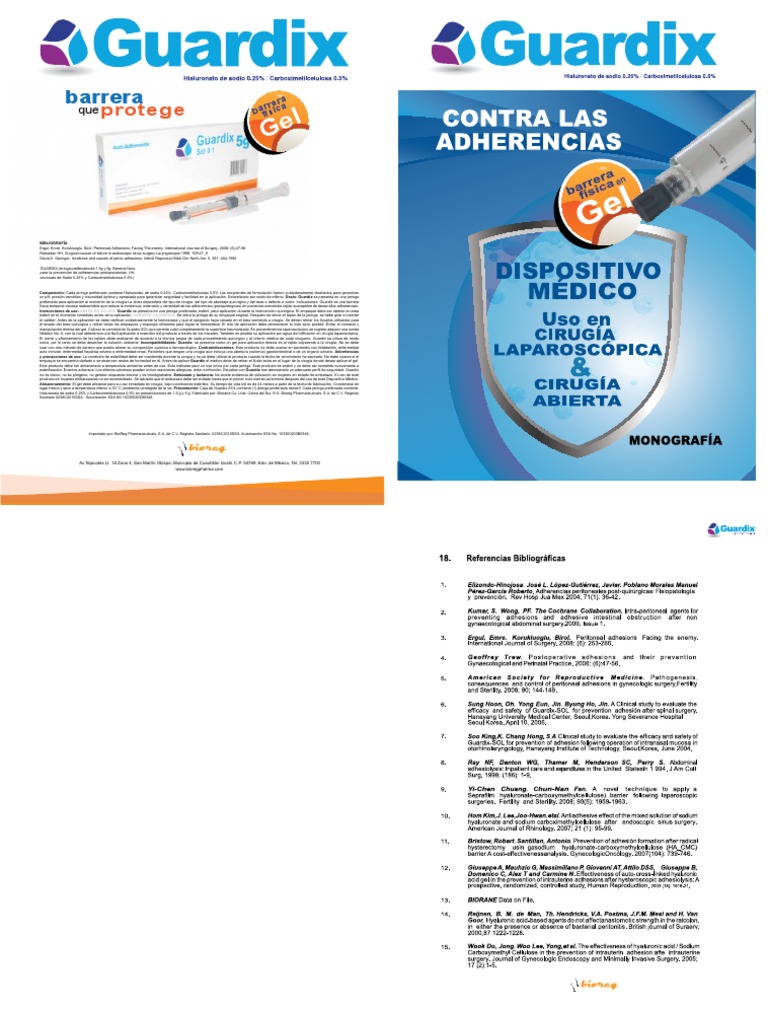 Monografia Guardix Final | PDF | Cirugía | Medicina CLINICA