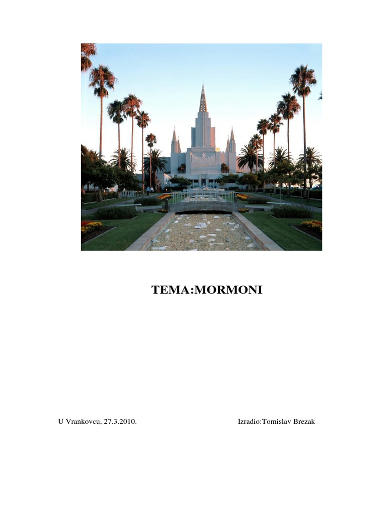 Mormoni by Tomislav Brezak | PDF