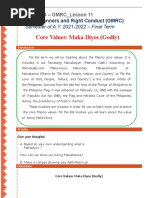 Deped Core Values | PDF | Value (Ethics) | Social Institutions