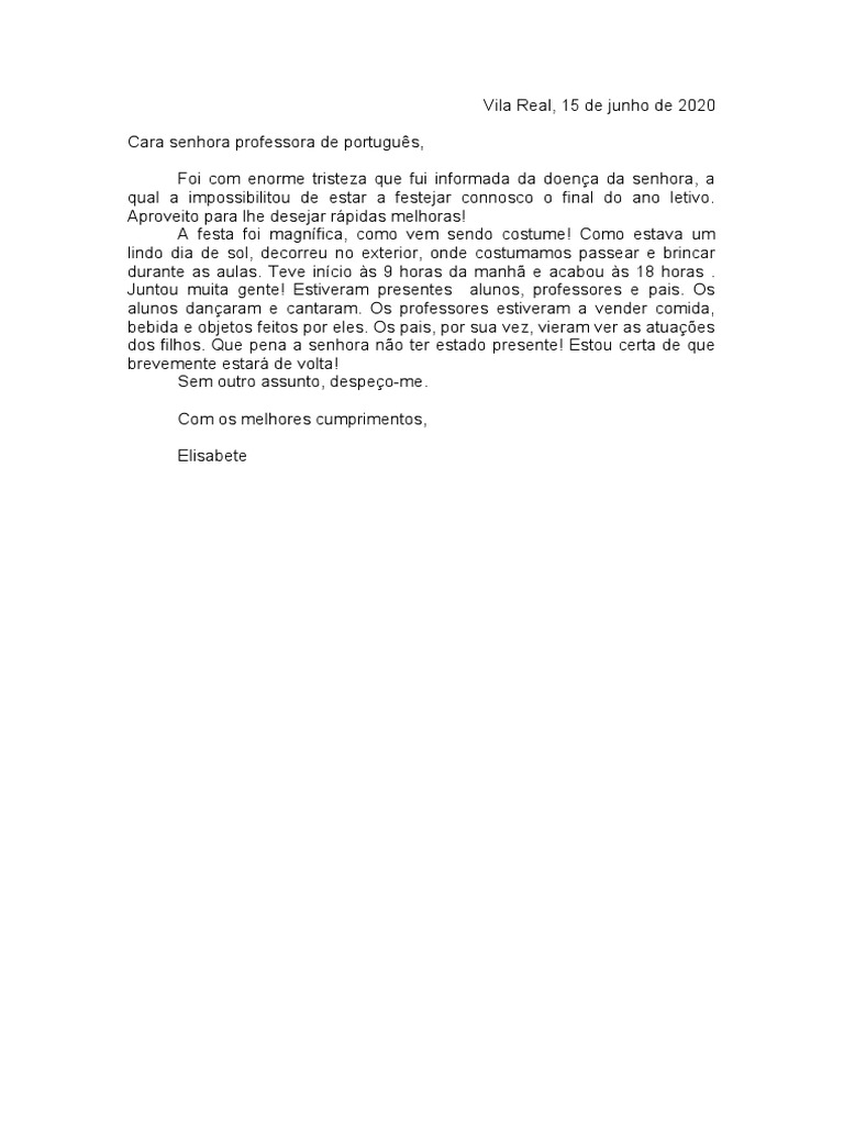 Modelo Carta Formal | PDF