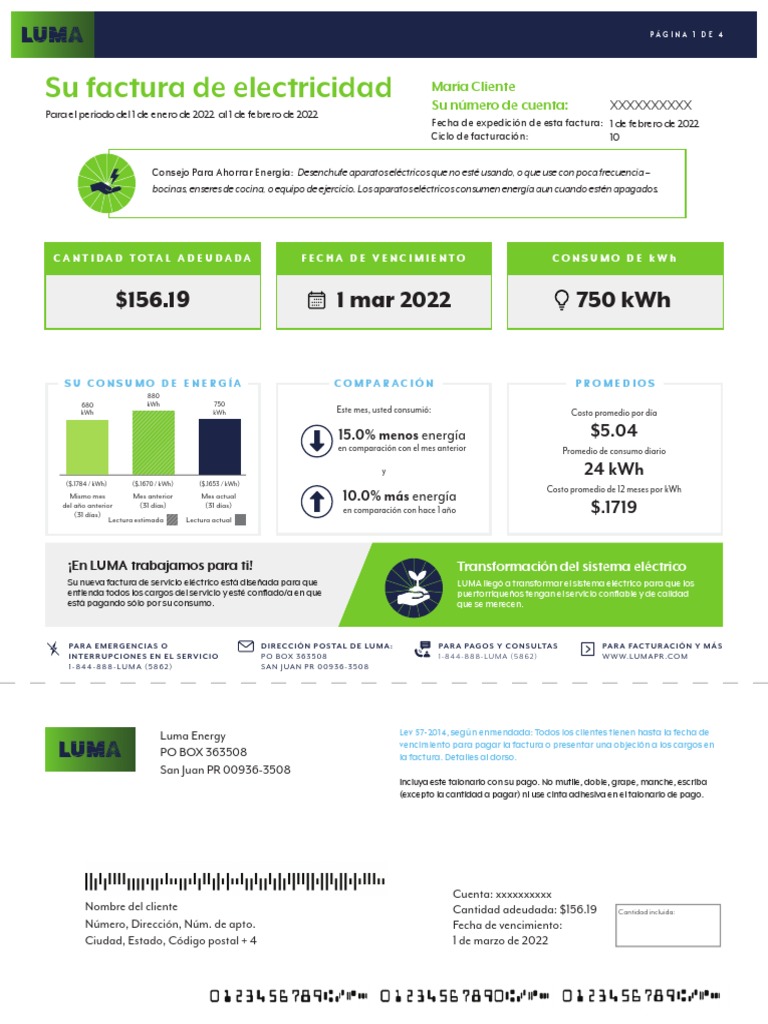 Nuevo Diseño Factura Luma | PDF | Metrología | Naturaleza