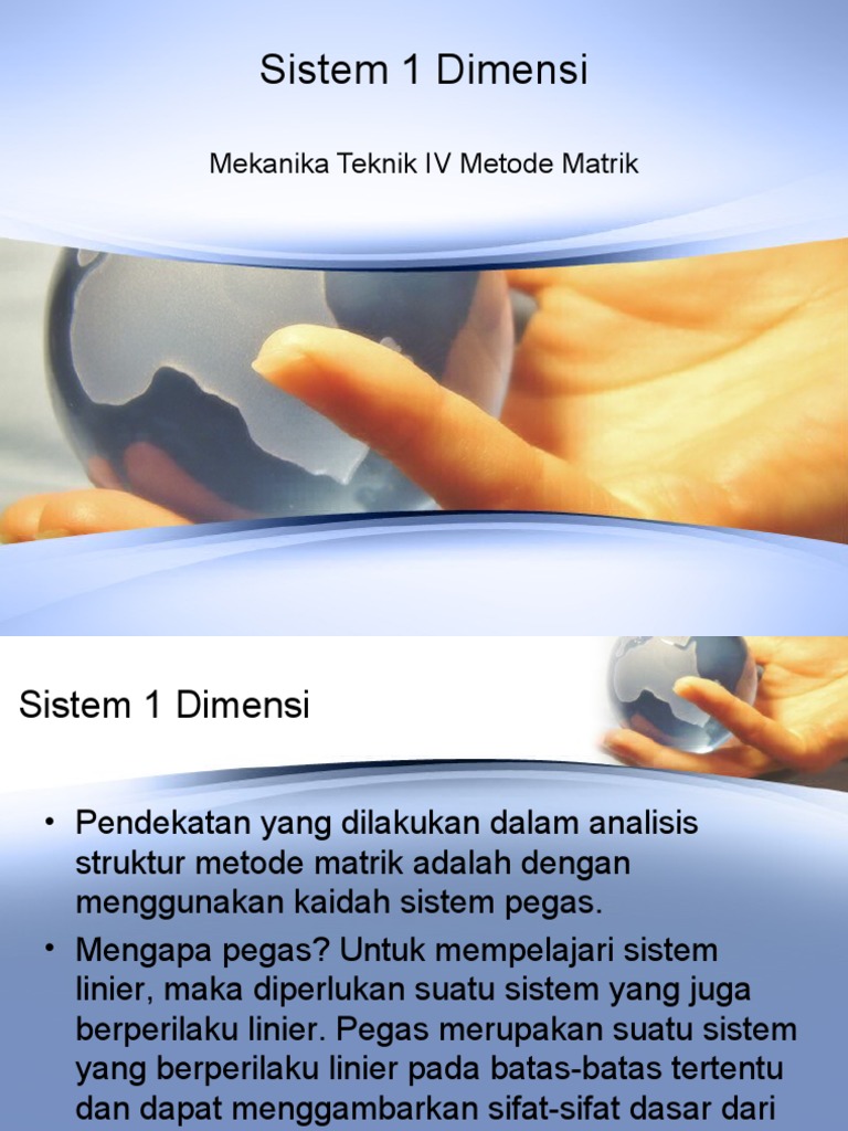 Powerpoint - Mekanika Teknik IV Metode Matrik | PDF | Metode & Bahan ...