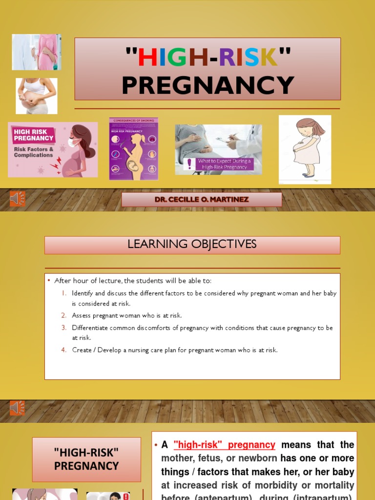 High-Risk Pregnancy Factors Explained | PDF | Pregnancy | Preterm Birth