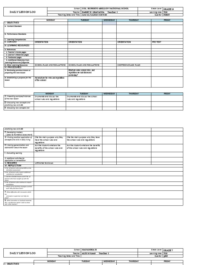 Understanding Formwork: An Orientation on School Rules and Regulations ...