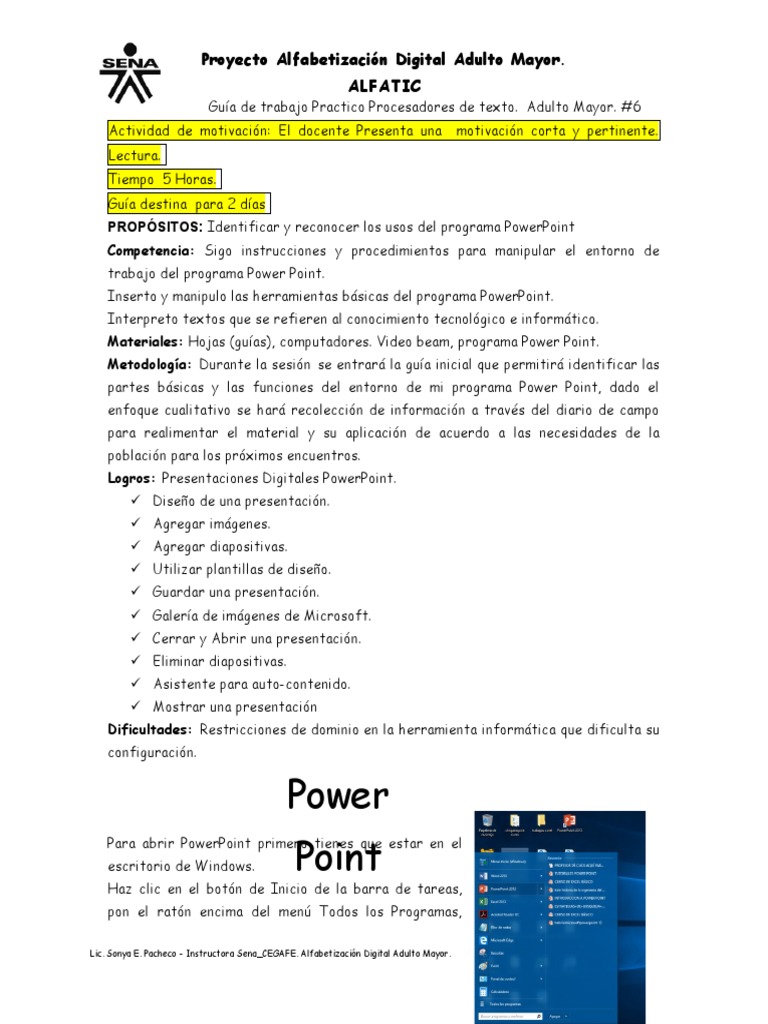 Guia de Practica Power Point | PDF | Microsoft PowerPoint | Informática