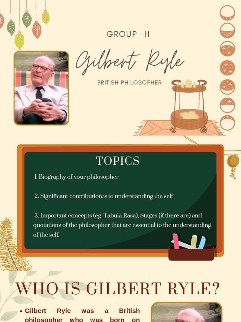 Group H Gilbert Ryle | PDF | Mind | Cognitive Science