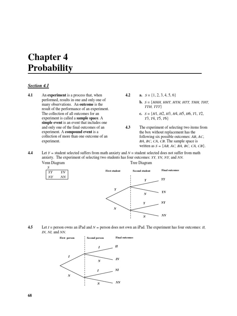 ch04 WYea | PDF | Probability | Odds