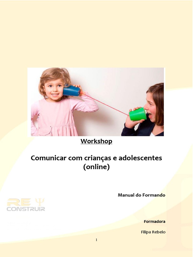 Manual Filipa Rebelo Workshop Online Comunicar Com Crianças e ...