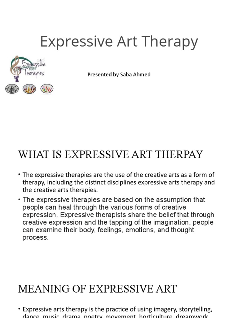 Expressive Art Therapy | PDF | Psychotherapy | Art Therapy