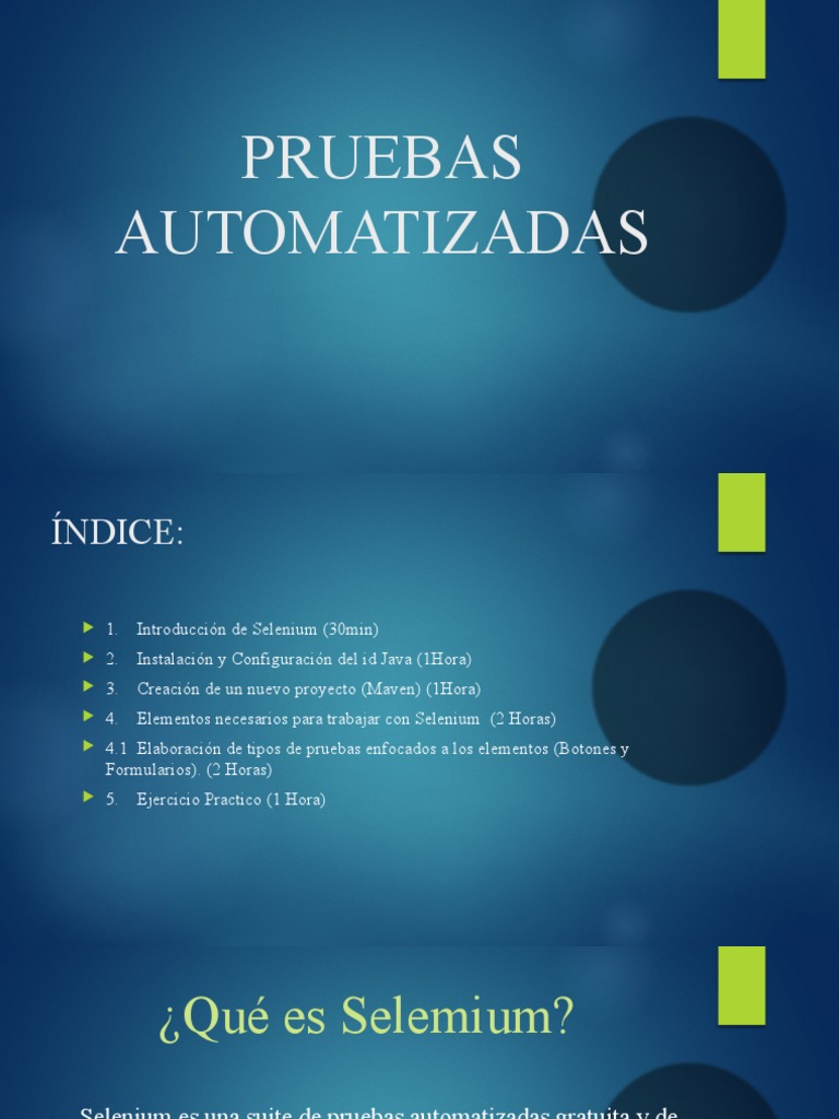Capacitación Pruebas Automatizadas | PDF | Selenio (software) | Java ...
