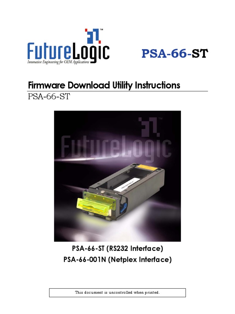 Gen 1 Firmware Download Manual | PDF | Electrostatic Discharge | Printer (Computing)