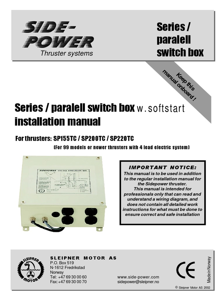 Side-Power: Series / Paralell Switch Box | PDF | Series And Parallel ...