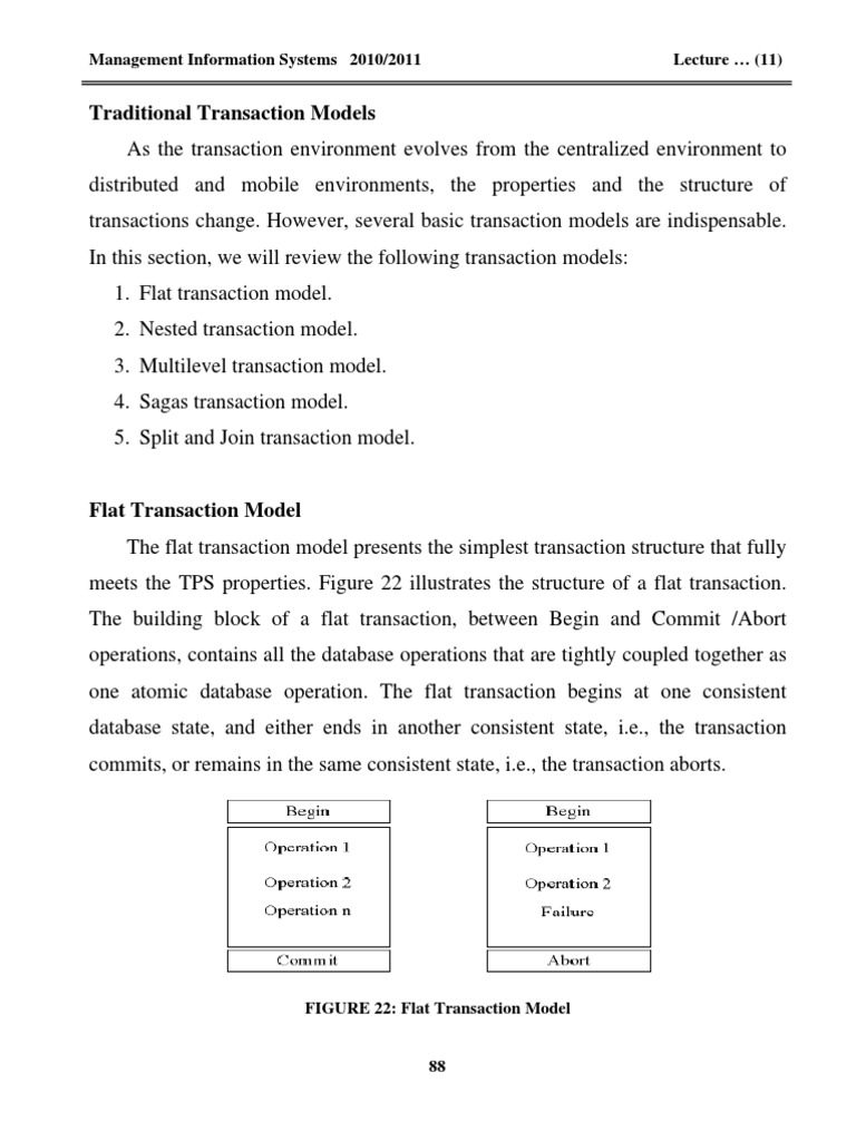 MIS Lecture 11 | PDF | Database Transaction | Databases