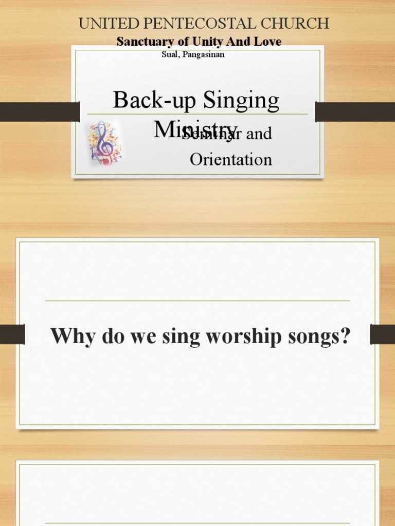 Lecture On Back Up Singing | PDF | Singing | Human Voice