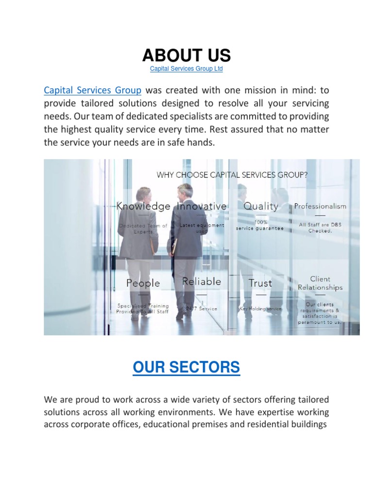 Capital Service Group | PDF