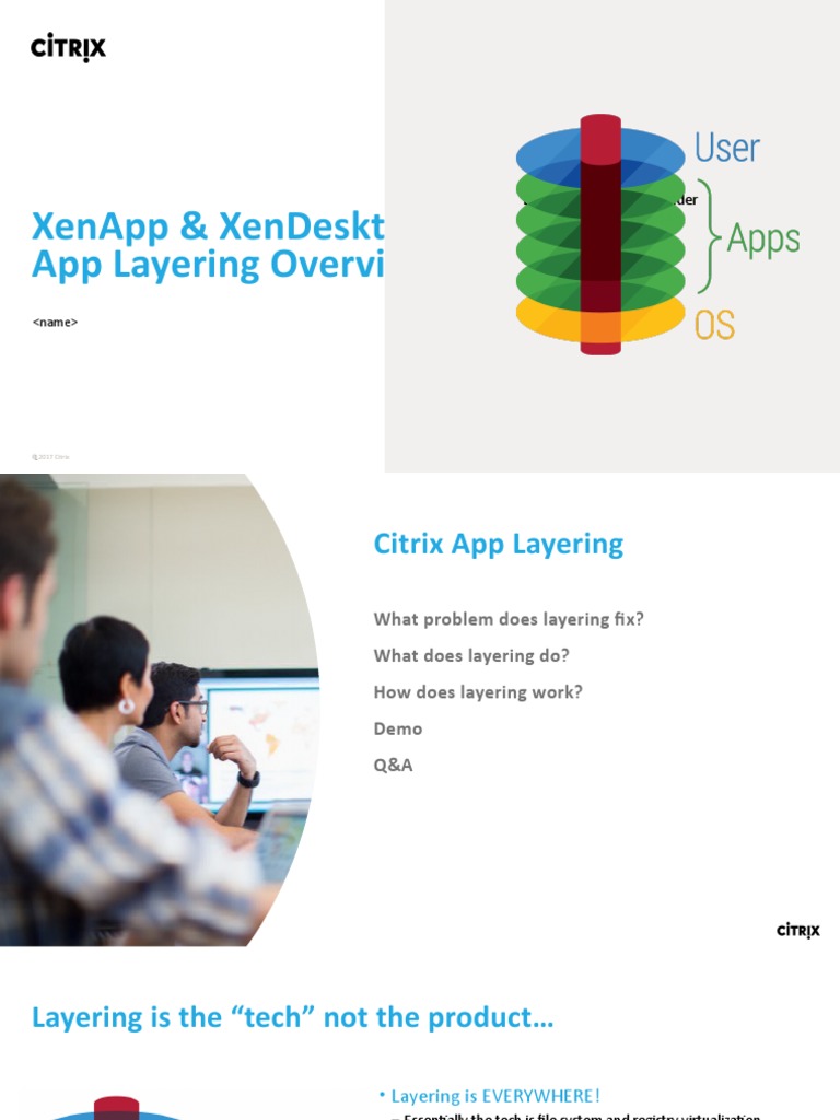 Xenapp & Xendesktop: App Layering Overview: Drag Picture To Placeholder ...