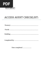 Access Audit checklist-AIC | PDF | Accessibility | Stairs