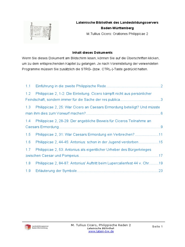 Cicero Philippicae 2 | PDF