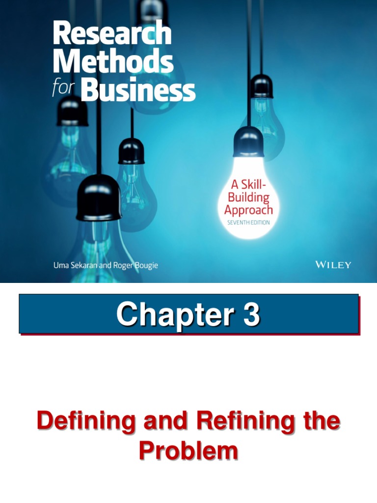 ch03 Defining and Refining The Problem | PDF | Experience | Perception
