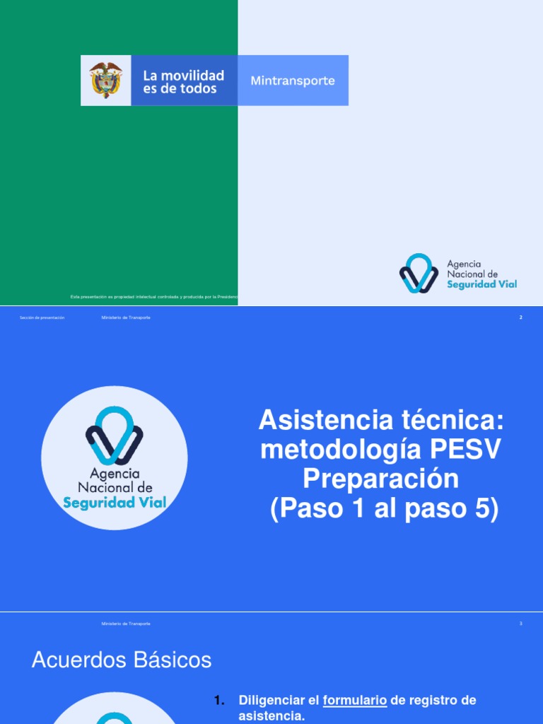 Metodología PESV: Pasos 1-5 | PDF | Transporte | Planificación