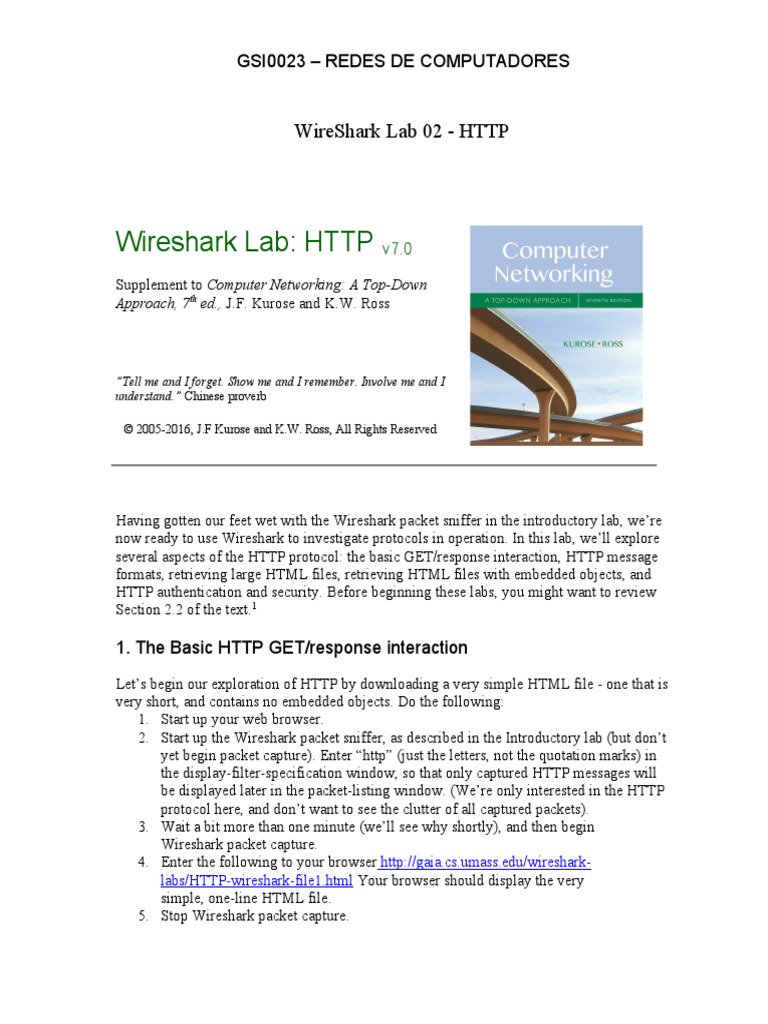 Wireshark Lab 02 - HTTP | PDF | Hypertext Transfer Protocol | World ... Wireshark Lab 02 - HTTP | PDF | Hypertext Transfer Protocol | World ...