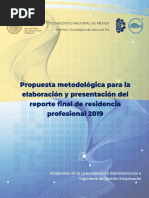 Estructura Del Reporte Final de Residencia Profesional | PDF