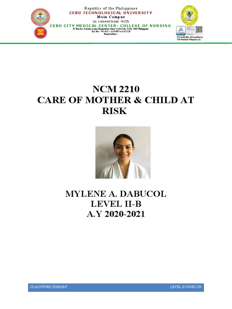 Final Cover Page | PDF | Childbirth | Human Pregnancy