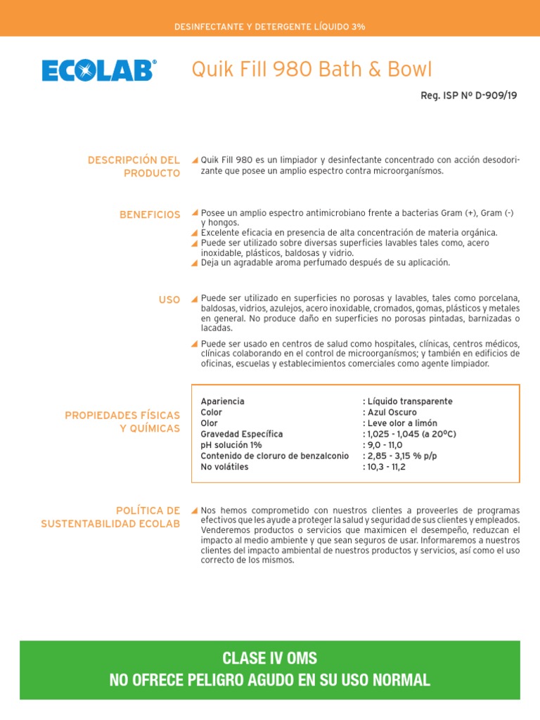 Quik Fill 980 BB - FT - Rev2019 - V02 | PDF | Wellness